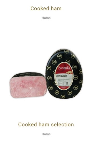 Sarquella Cooked ham Selection Coldcuts E-Jabra Lebanon | Coverbox